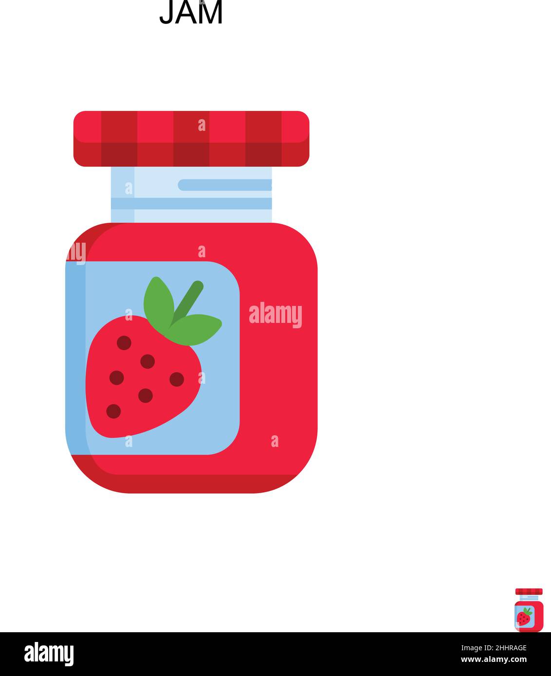 Jam Simple vector icon.Perfect color modern pictogram on editable ...