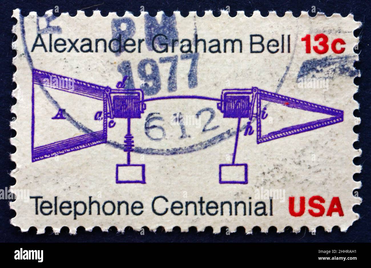 Alexander graham bell postage stamp hi-res stock photography and images ...