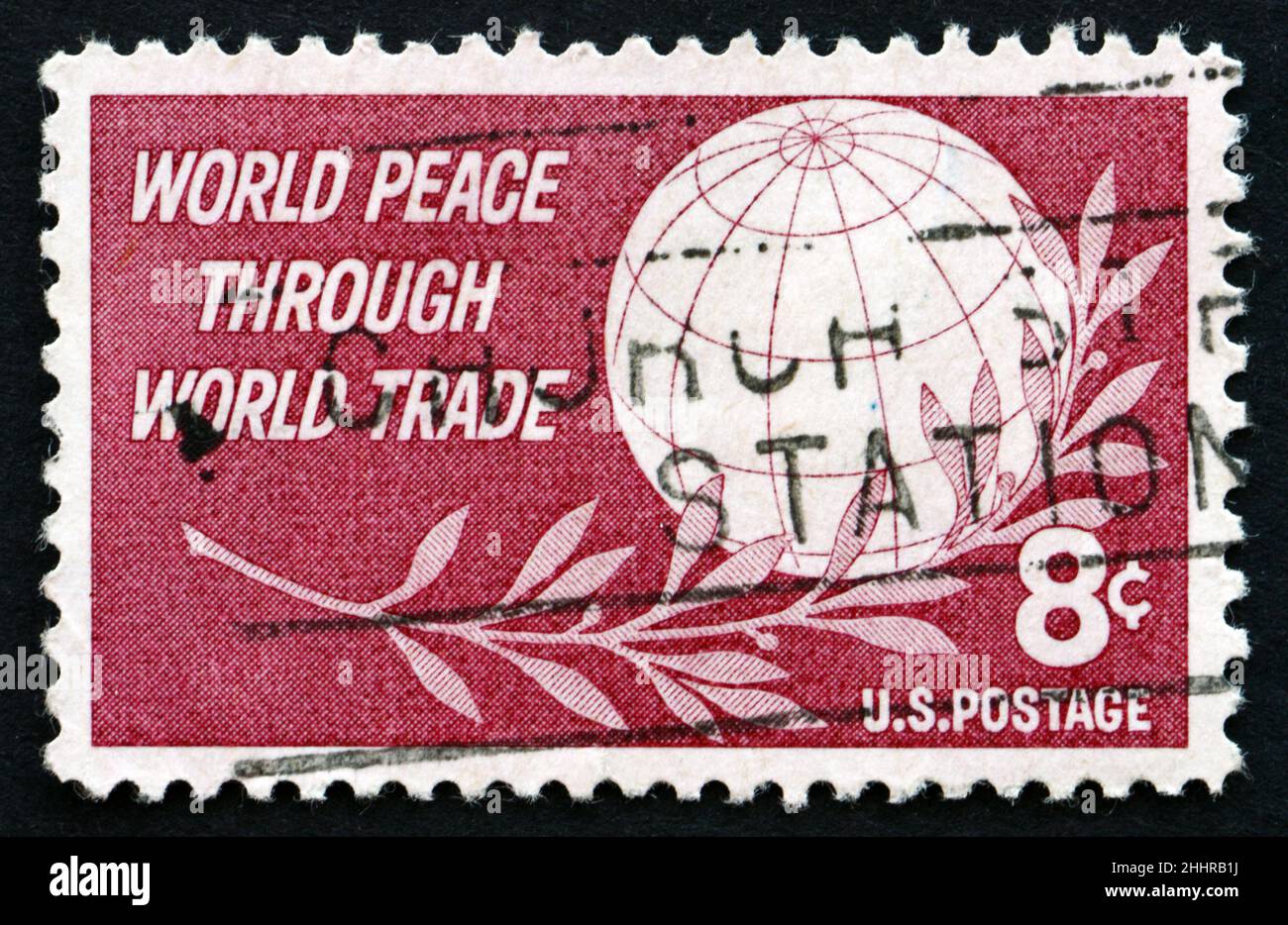 World peace through world trade stamp hi-res stock photography and ...