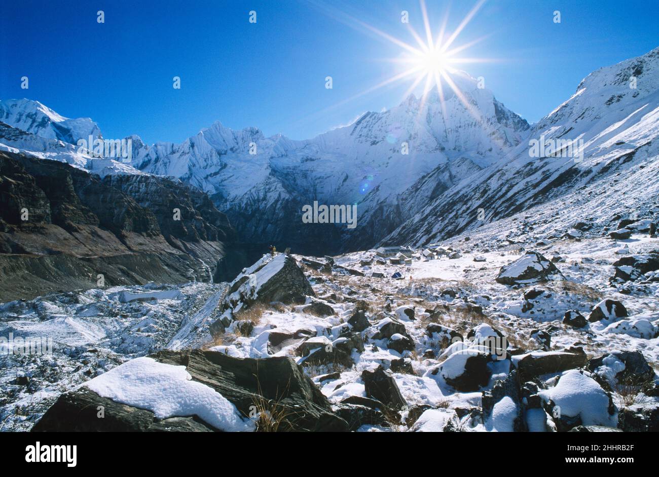 Annapurna Mountain Range from Annapurna Base Camp, Annapurna Region ...