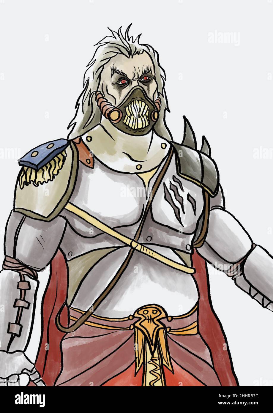 post apocalyptic cyborg character Stock Photo - Alamy