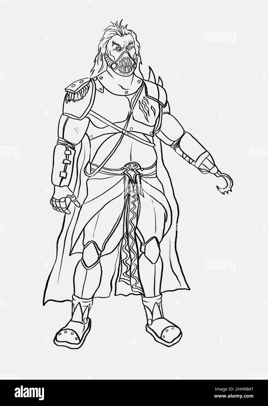 post apocalyptic cyborg character Stock Photo - Alamy