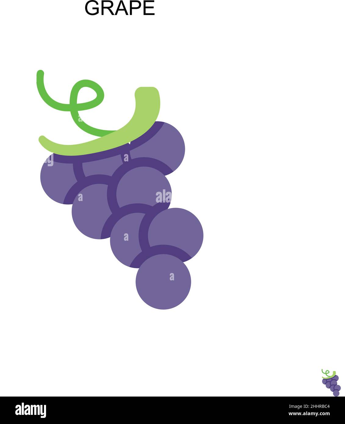 Closeup on grape vine Stock Vector Images - Alamy