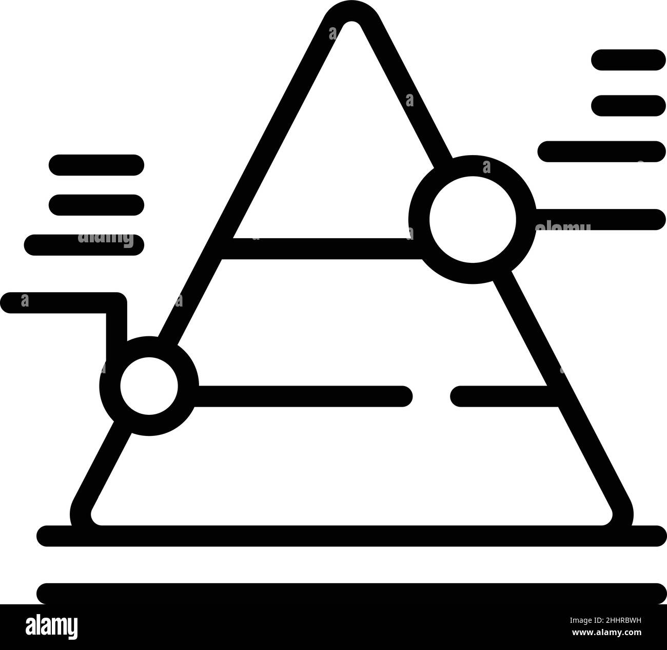 Management data icon outline vector. Business research. Chart market ...