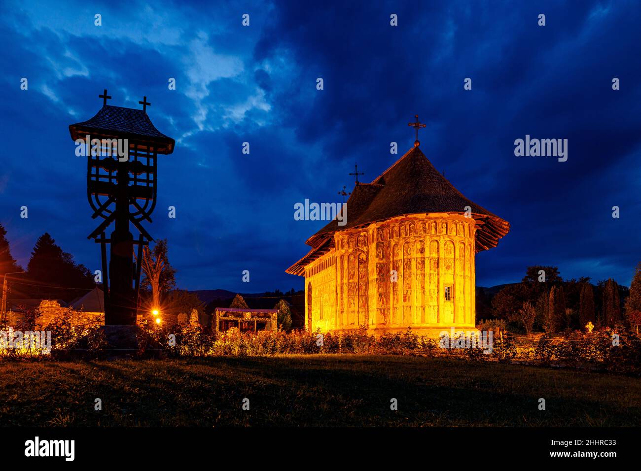The monastery of Humor in Romania Stock Photo - Alamy