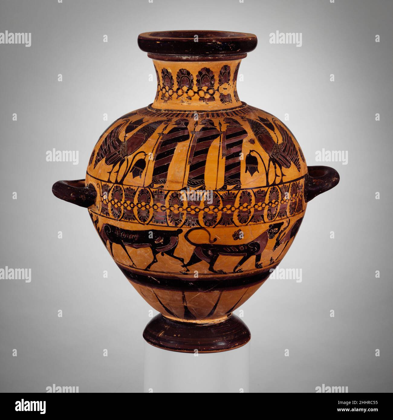 Terracotta hydria (water jar) ca. 560 B.C. Attributed to the Ptoon ...
