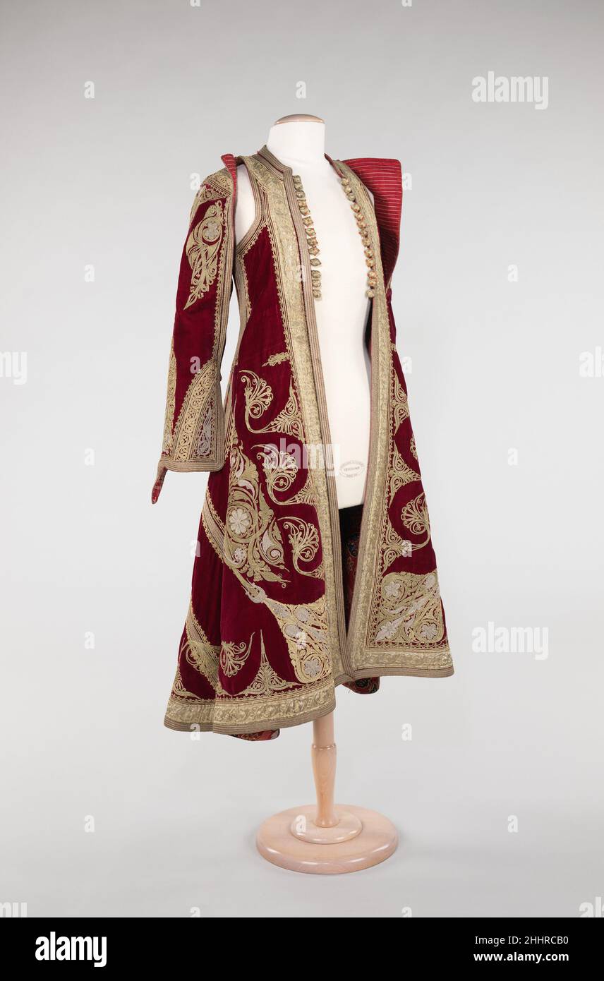 Coat 1900–1909 Albanian The lavish use of materials and embellishment ...
