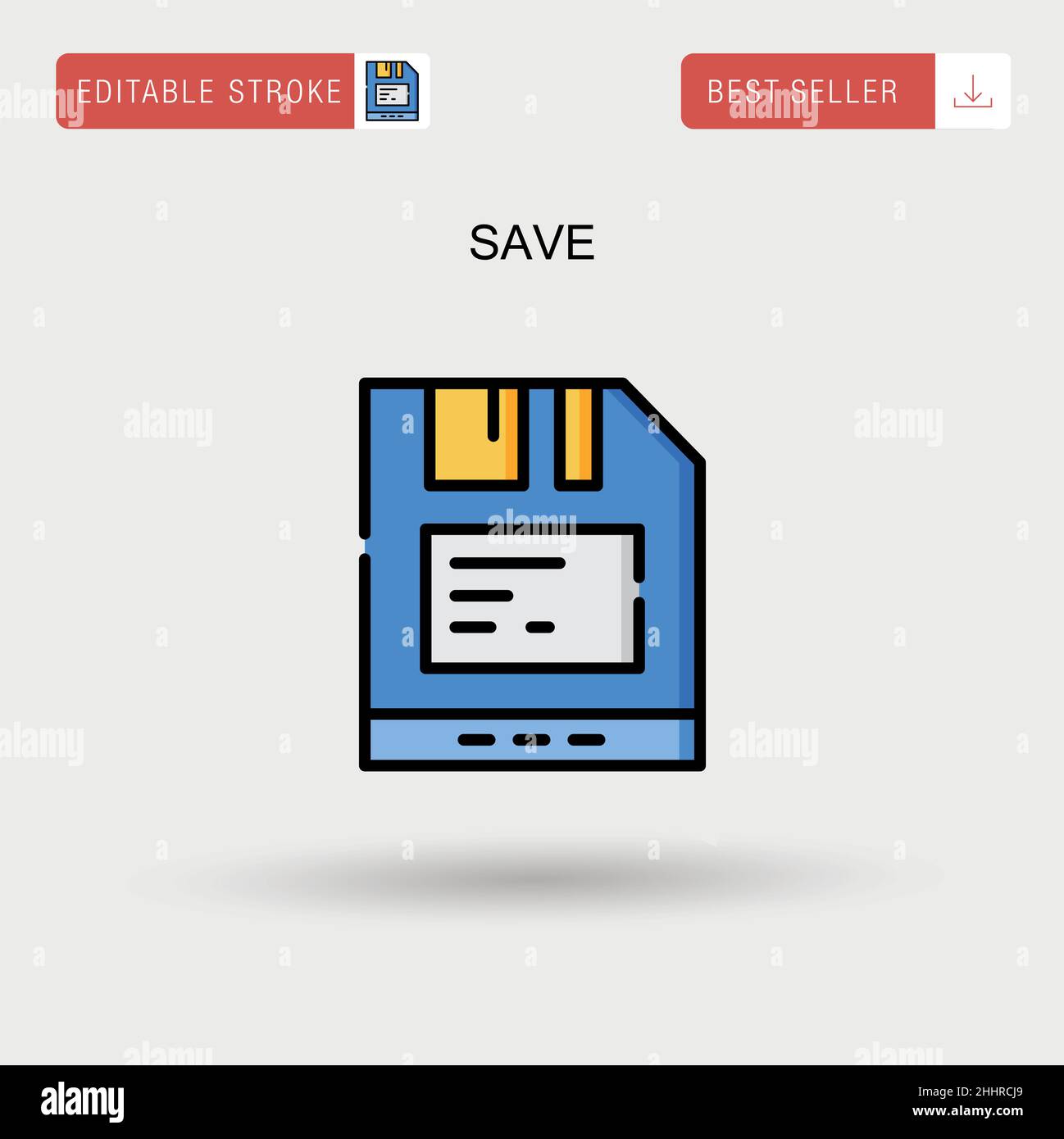 Save Simple vector icon Stock Vector Image & Art - Alamy