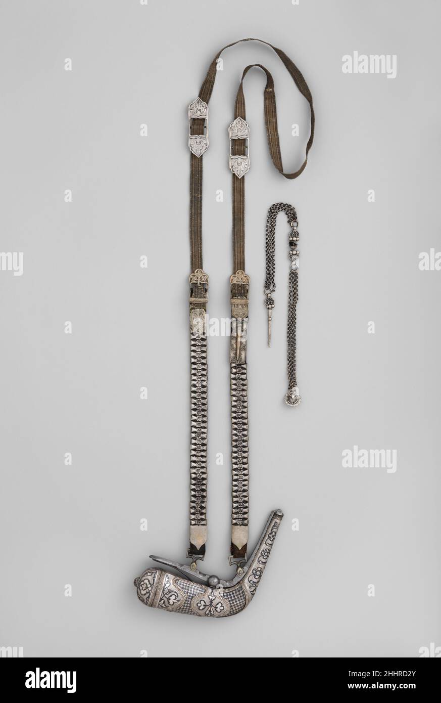 Priming Flask with Baldric 19th century Caucasian. Priming Flask with ...