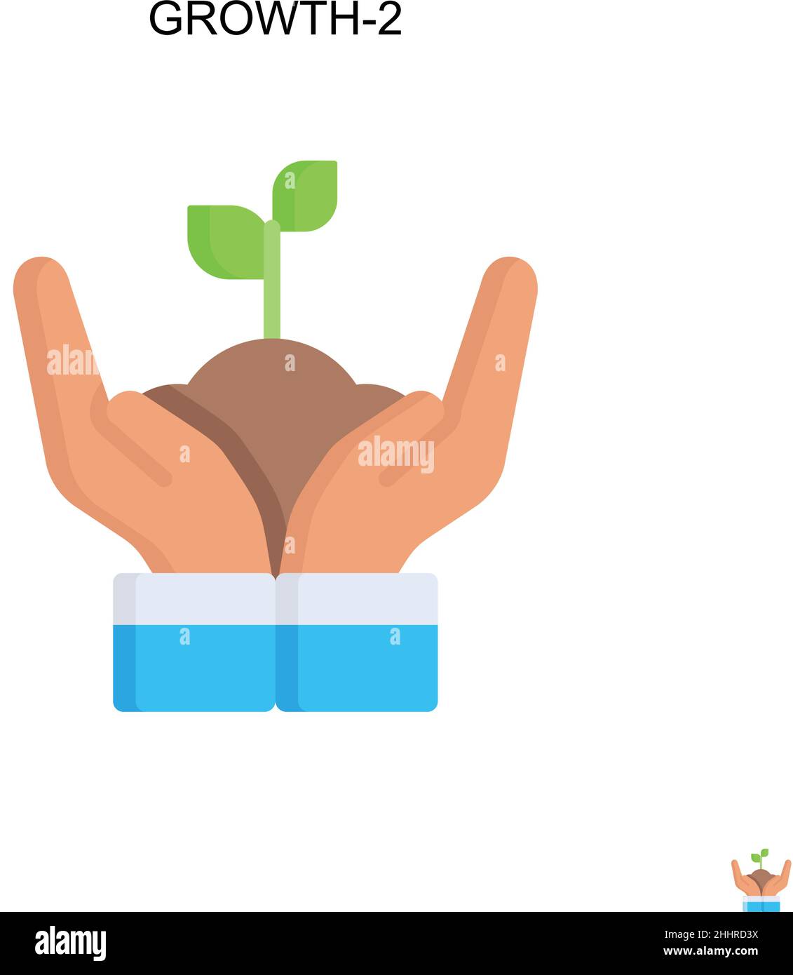 Growth-2 Simple vector icon.Perfect color modern pictogram on editable ...