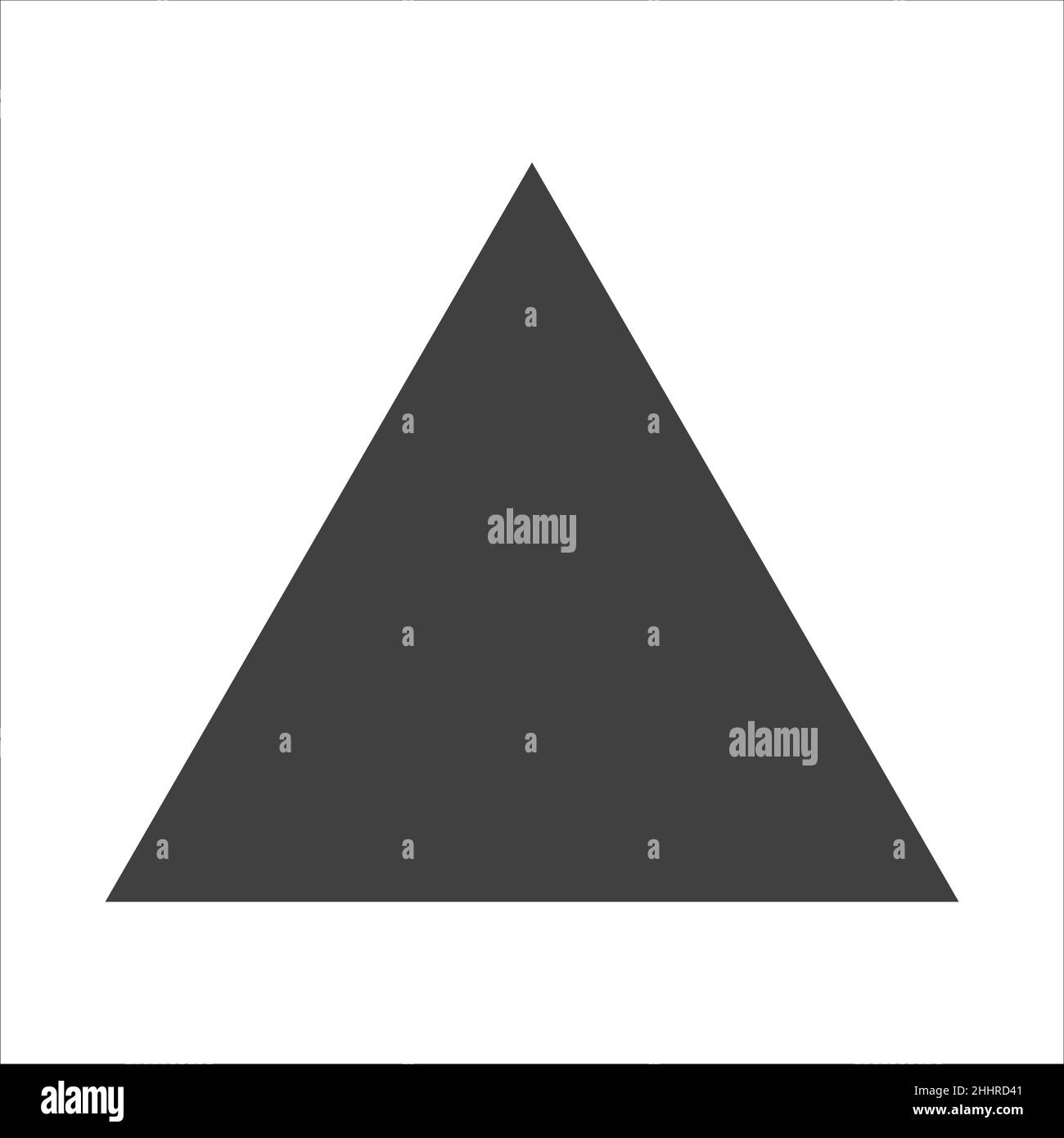 Triangle icon on a white background. Geometric triangle Stock Vector ...