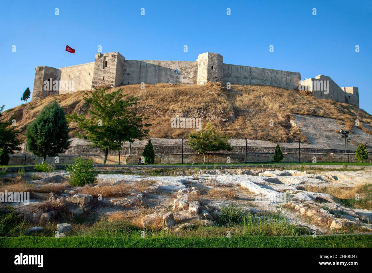 Landscape of Gaziantep Castle in Gaziantep City of Turkey Stock Photo ...