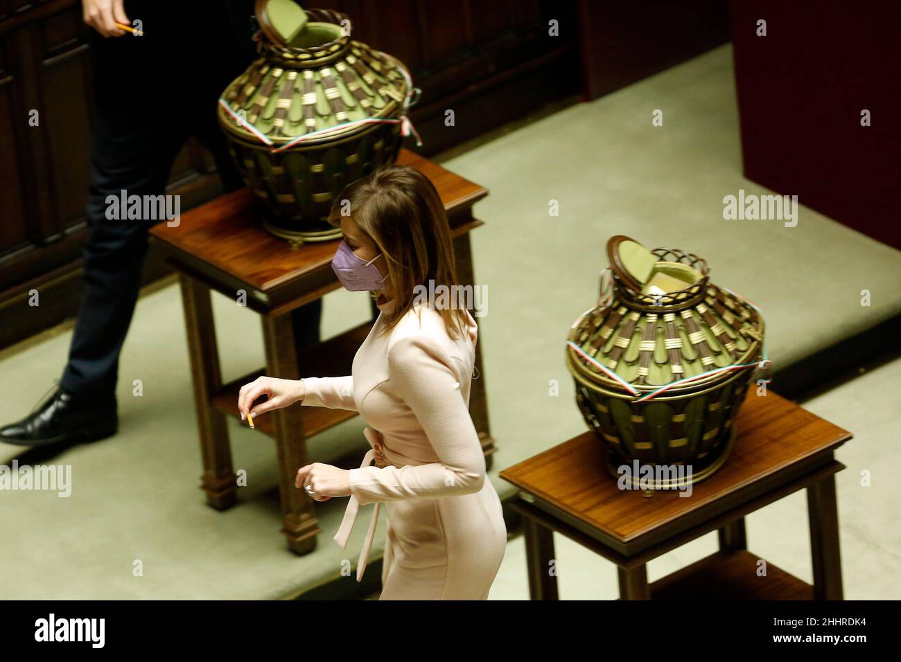 Rome, Italy. 25th Jan, 2022. Italian senator Maria Elena Boschi during ...
