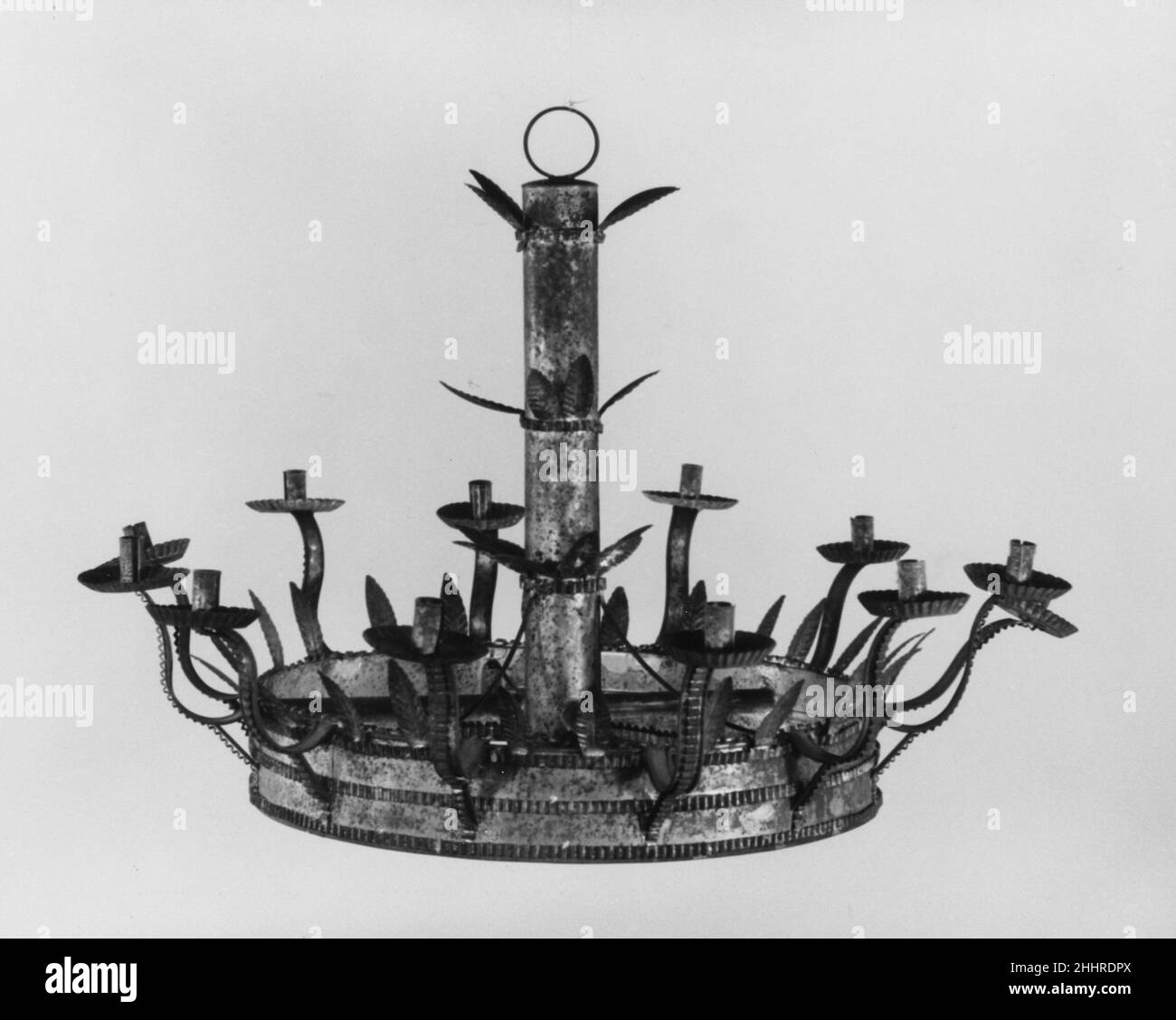 Hanging chandelier Black and White Stock Photos & Images - Alamy