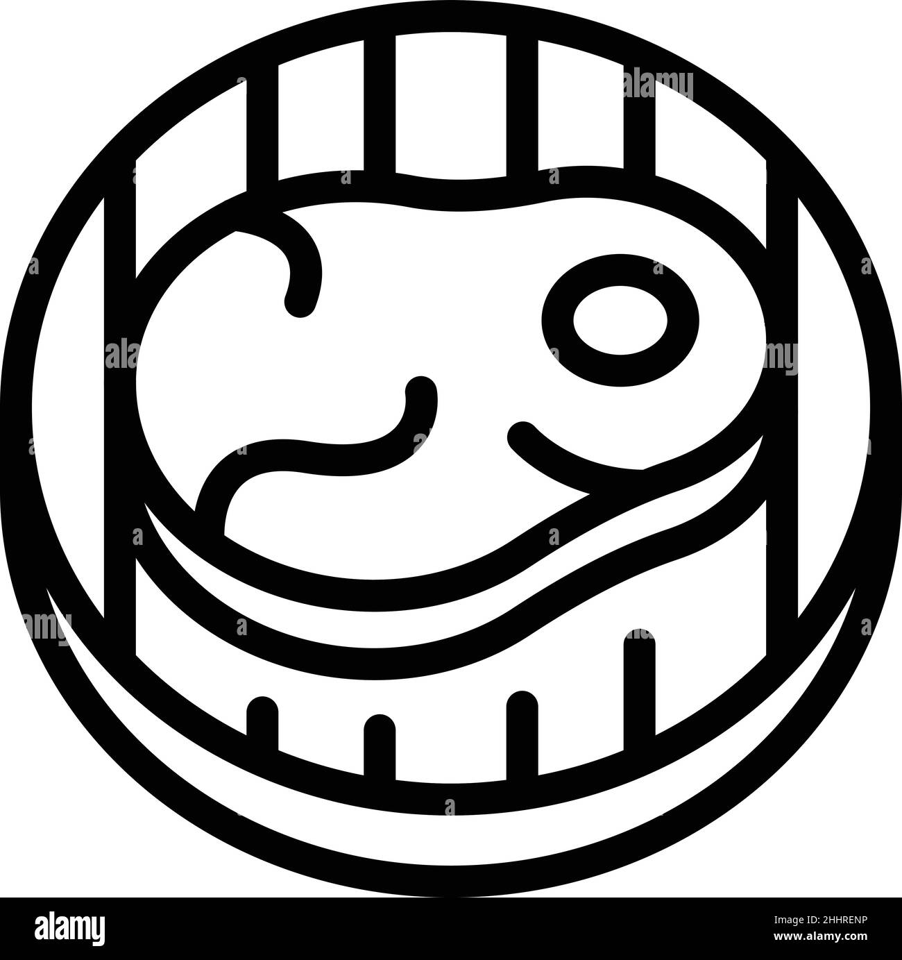 Grill steak icon outline vector. Bbq meat. Picnic cook Stock Vector ...
