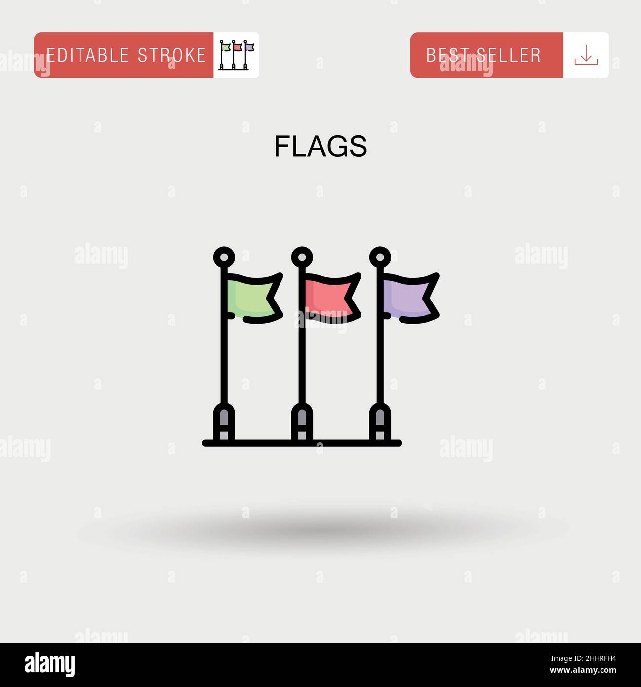 Striped flags Stock Vector Images - Alamy