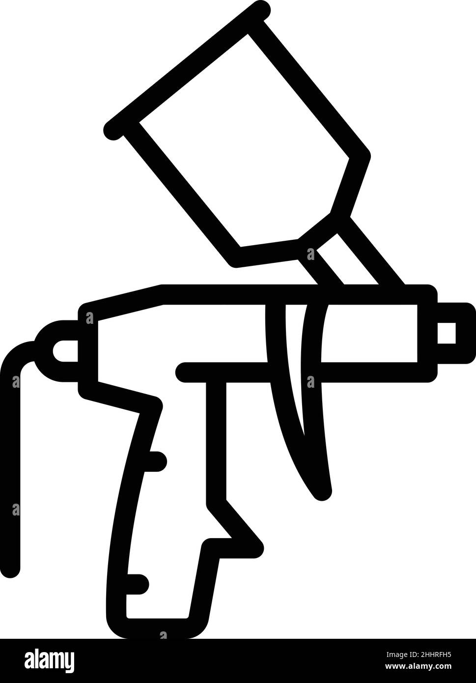 Sprayer tool icon outline vector. Spray paint. Gun air Stock Vector ...