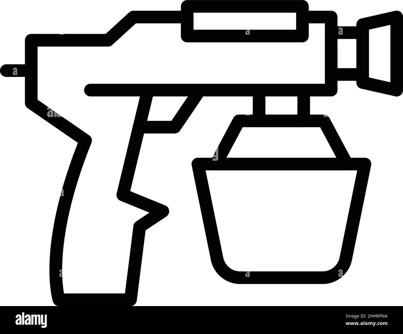 Industry sprayer icon outline vector. Car auto. Gun paint Stock Vector ...