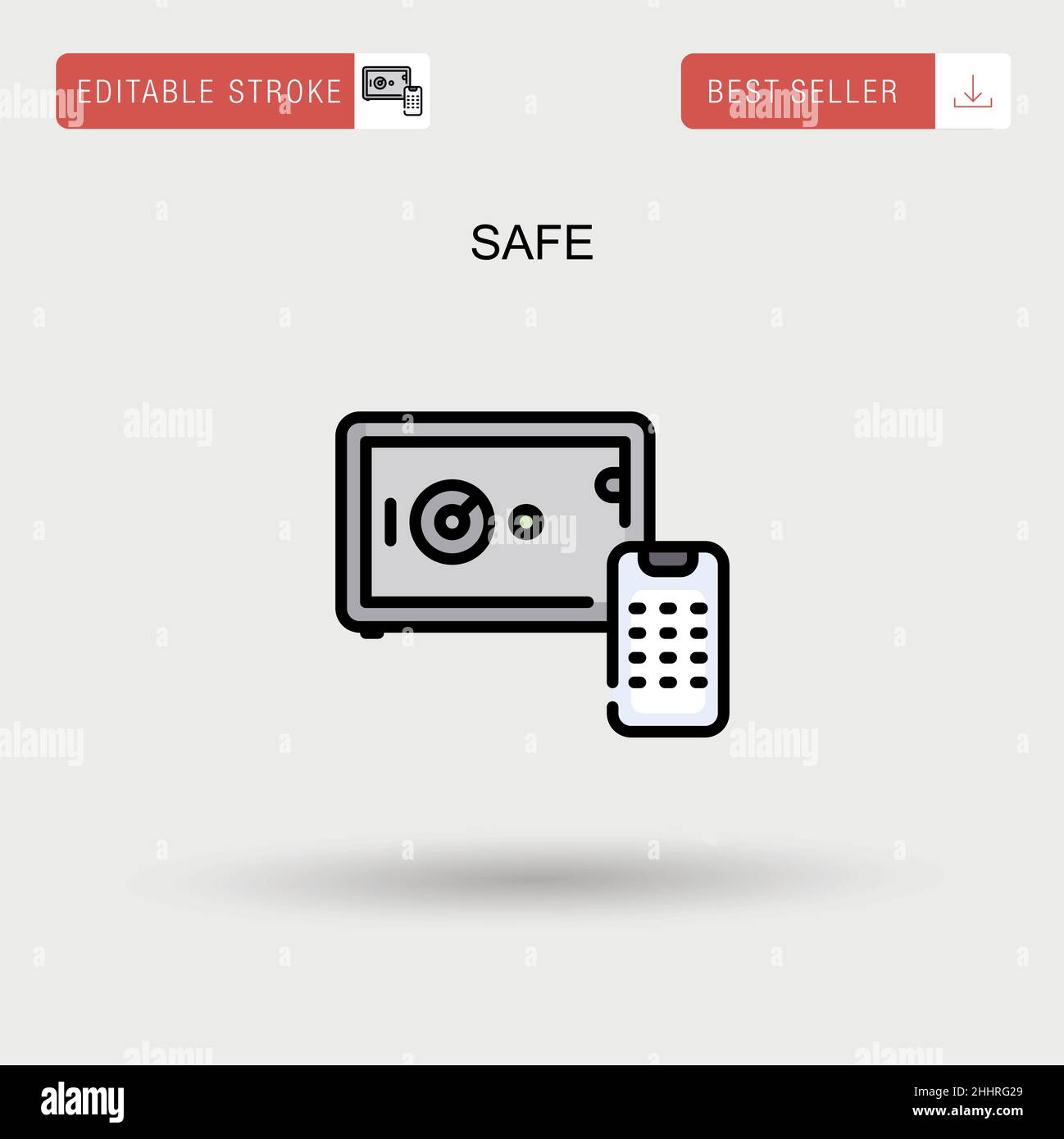 Vector strongbox icon hi-res stock photography and images - Alamy