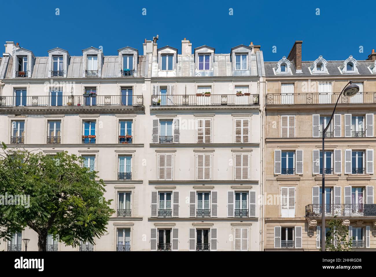Paris, beautiful buildings, place de la Nation in the 11e district ...