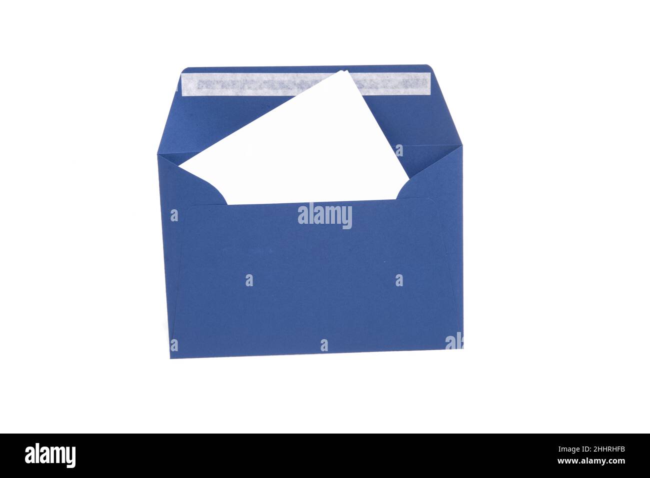 craft paper envelope with a blank for mail post isolated on the white ...