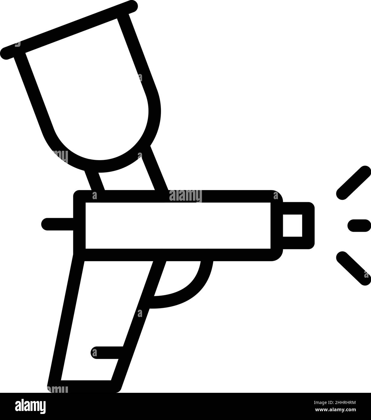 Paint sprayer icon outline vector. Spray gun. Painter car Stock Vector ... Paint sprayer icon outline vector. Spray gun. Painter car Stock Vector ...