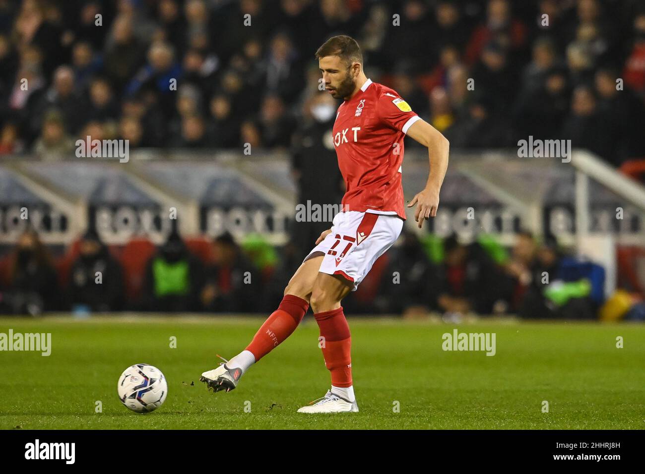 Steve Cook #27 of Nottingham Forest in action during the game Stock ...