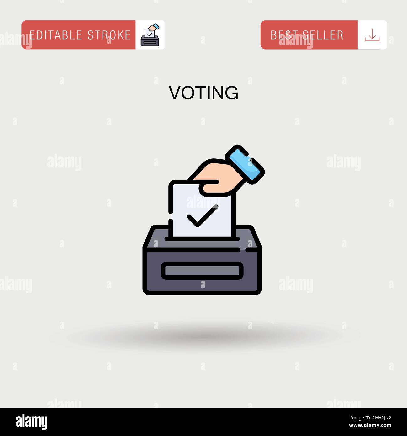 2020 voting illustration Stock Vector Images - Alamy