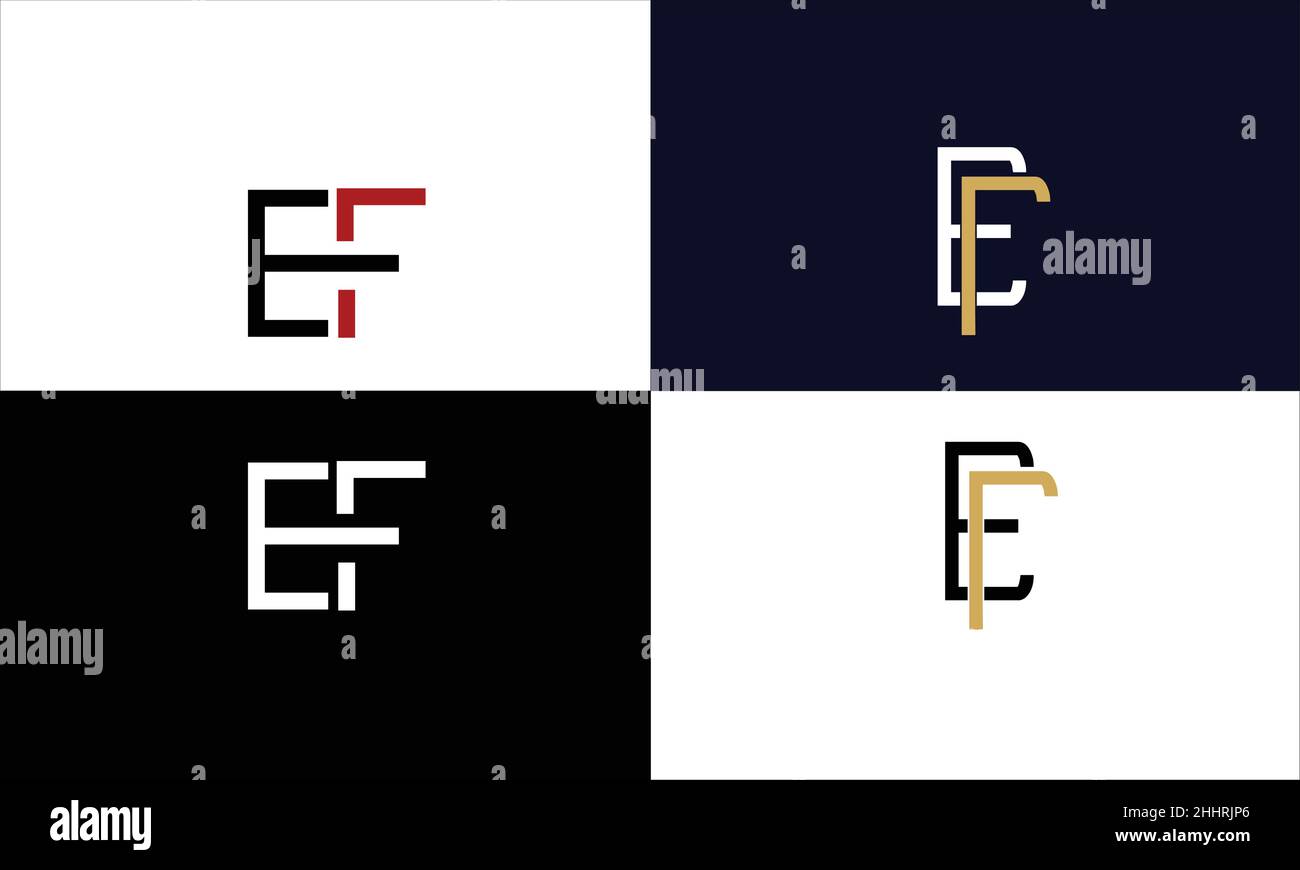 EF, FE Abstract Letters Logo monogram Stock Vector Image & Art - Alamy
