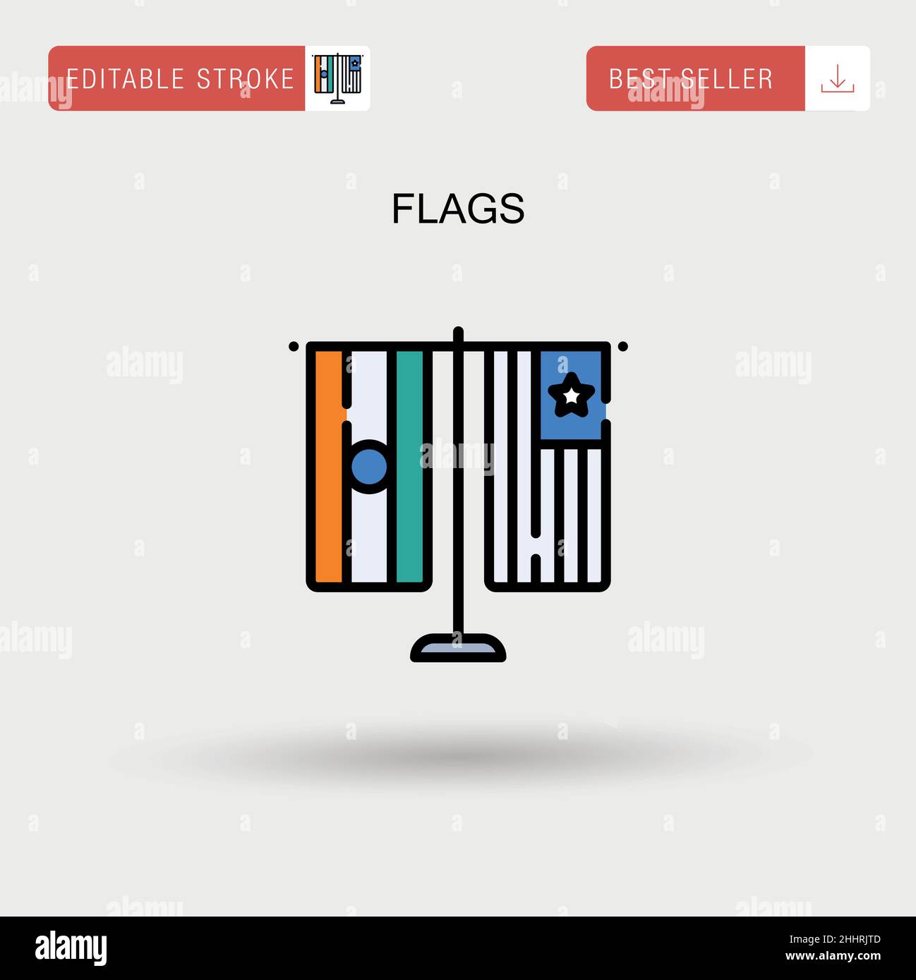 Flags Simple vector icon Stock Vector Image & Art - Alamy