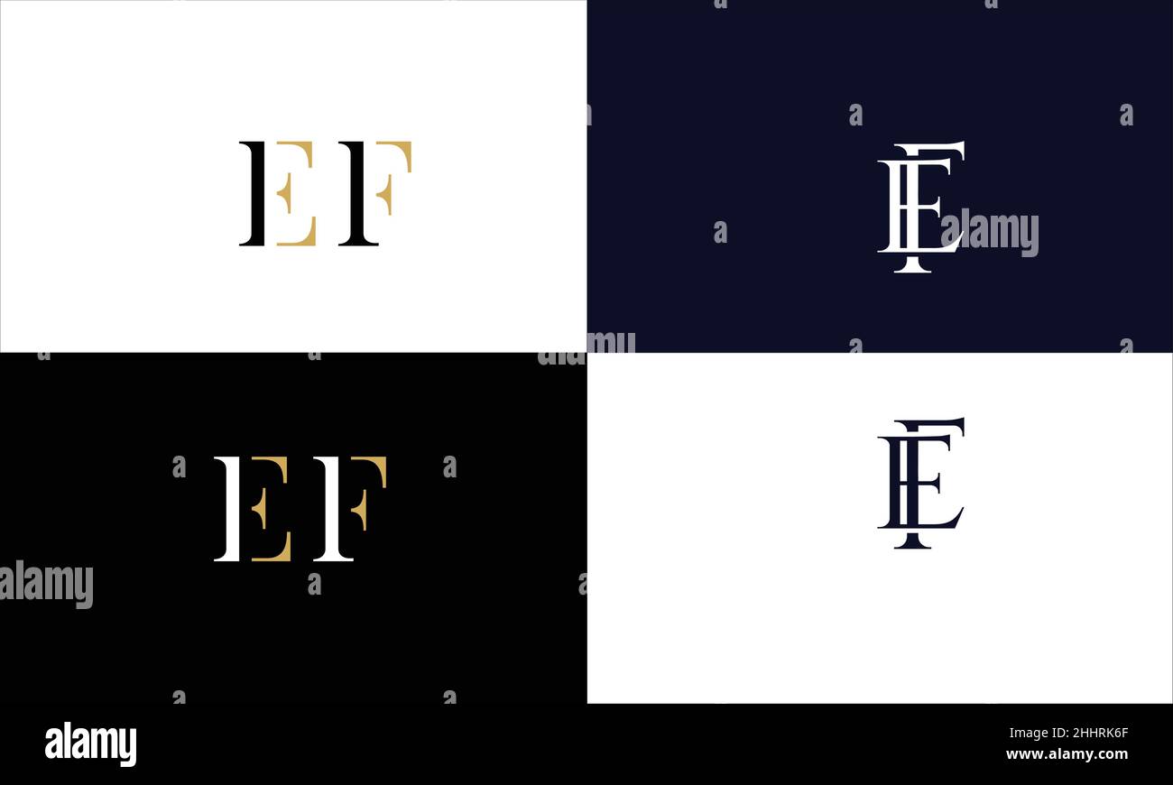 EF, FE Abstract Letters Logo monogram Stock Vector Image & Art - Alamy