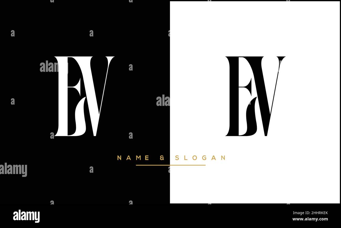 EV, VE Abstract Letters Logo Monogram Stock Vector Image & Art - Alamy