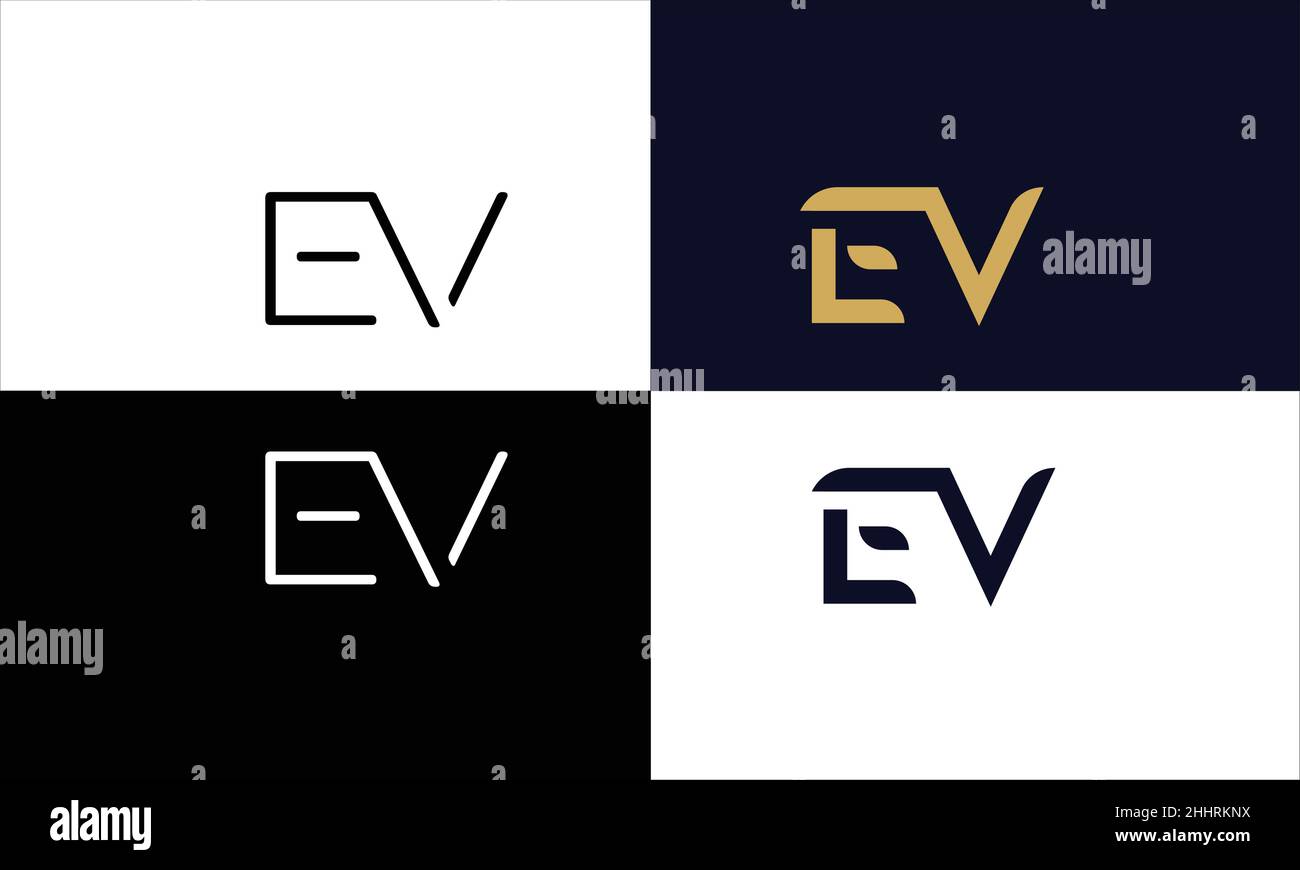 EV, VE Abstract Letters Logo Monogram Stock Vector Image & Art - Alamy
