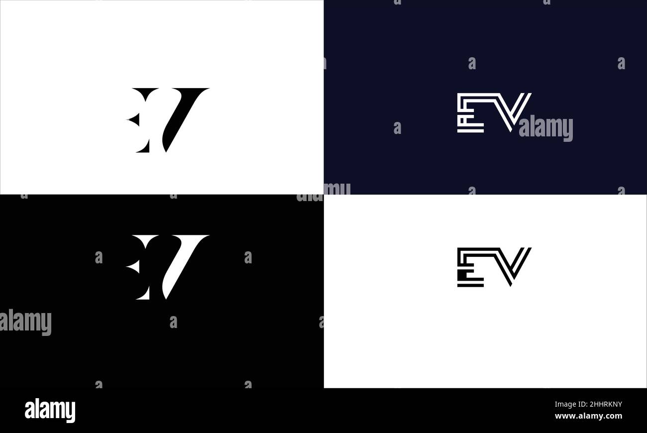 EV, VE Abstract Letters Logo Monogram Stock Vector Image & Art - Alamy
