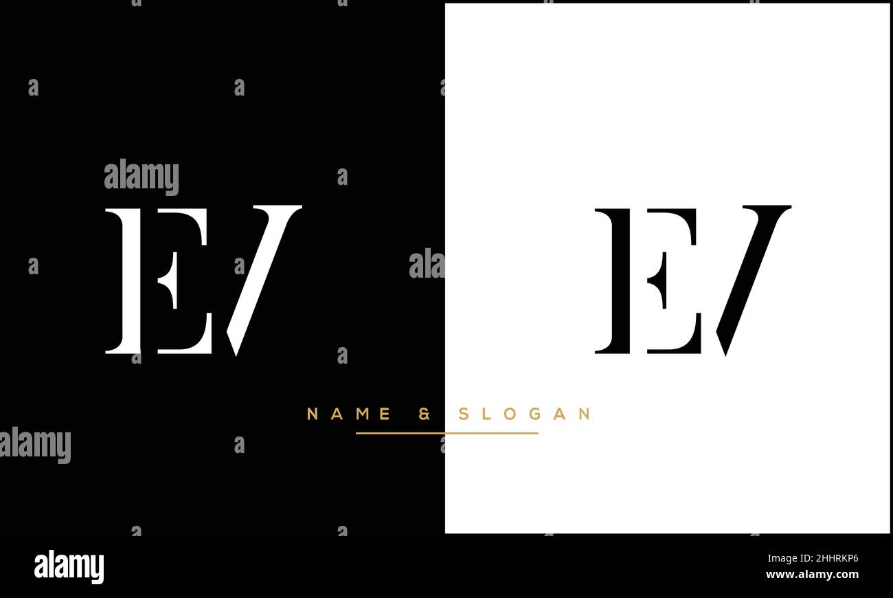 EV, VE Abstract Letters Logo Monogram Stock Vector Image & Art - Alamy