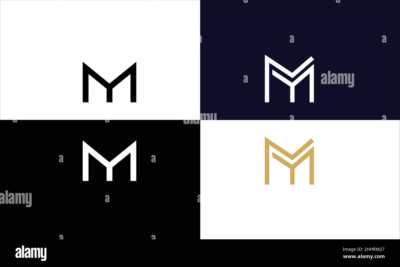 MY, YM Abstract Letters Logo monogram Stock Vector Image & Art - Alamy