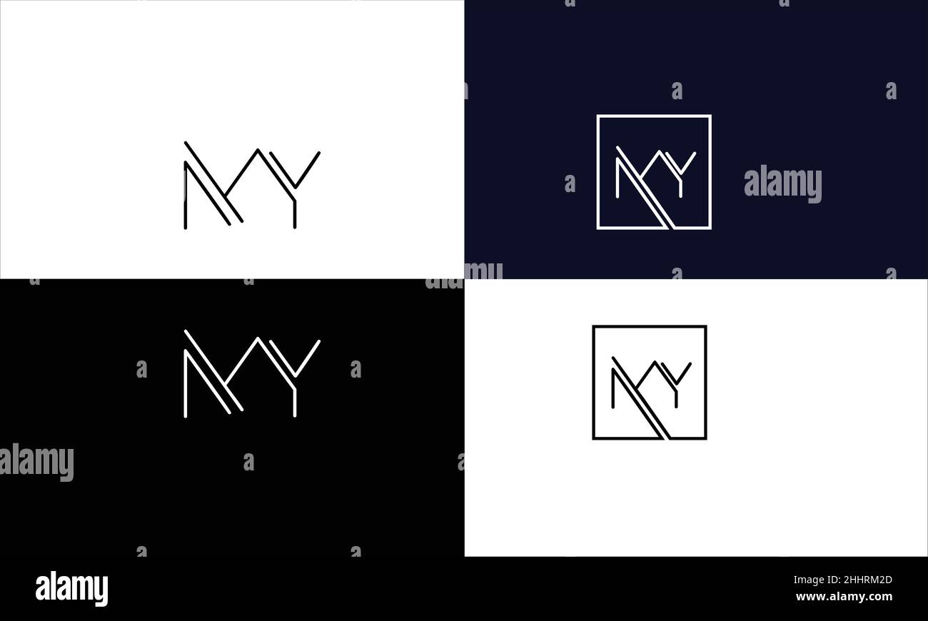 MY, YM Abstract Letters Logo monogram Stock Vector Image & Art - Alamy