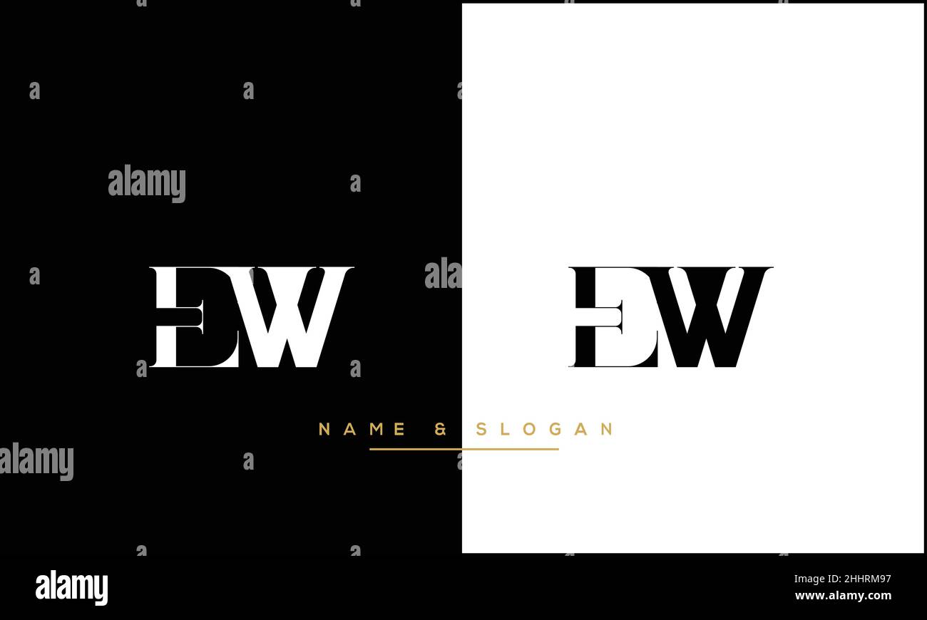 EW, WE Abstract Letters Logo MONOGRAM Stock Vector Image & Art - Alamy