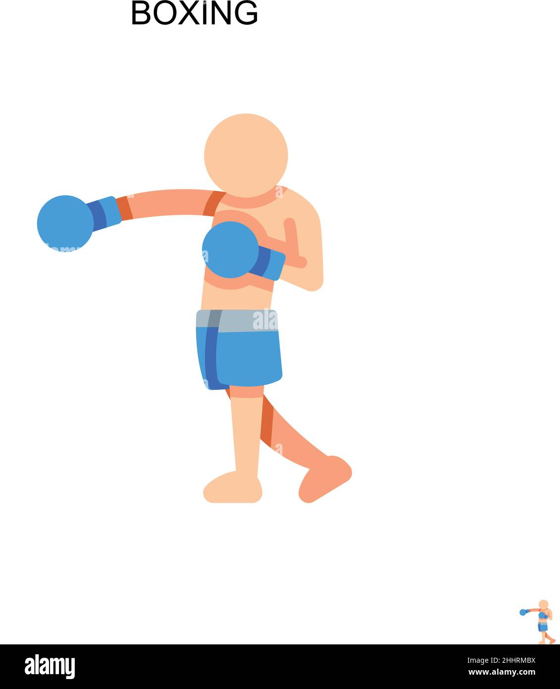Boxing pictogram hi-res stock photography and images - Alamy