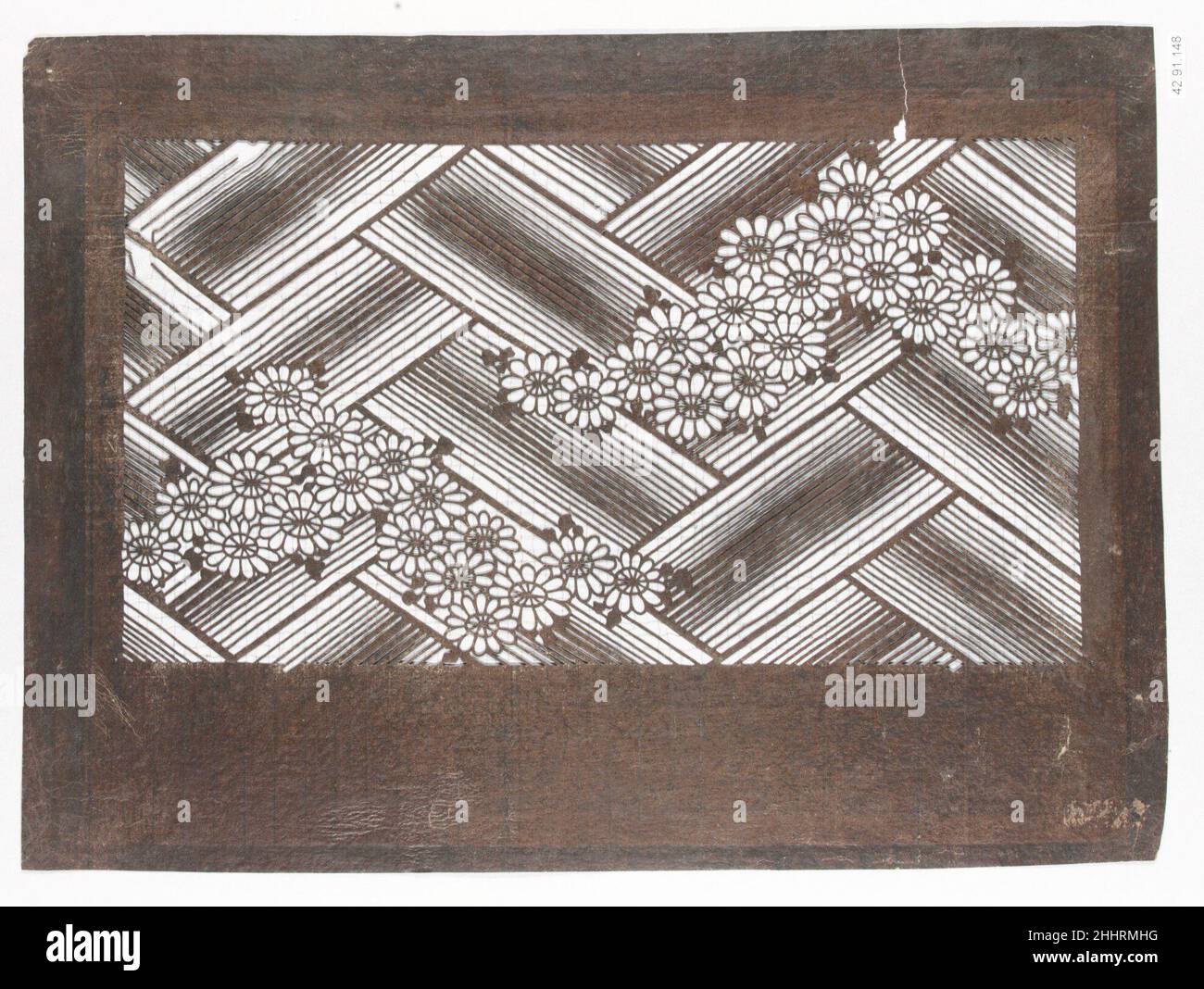Stencil 19th century Japan. Stencil. Japan. 19th century. Paper, silk ...