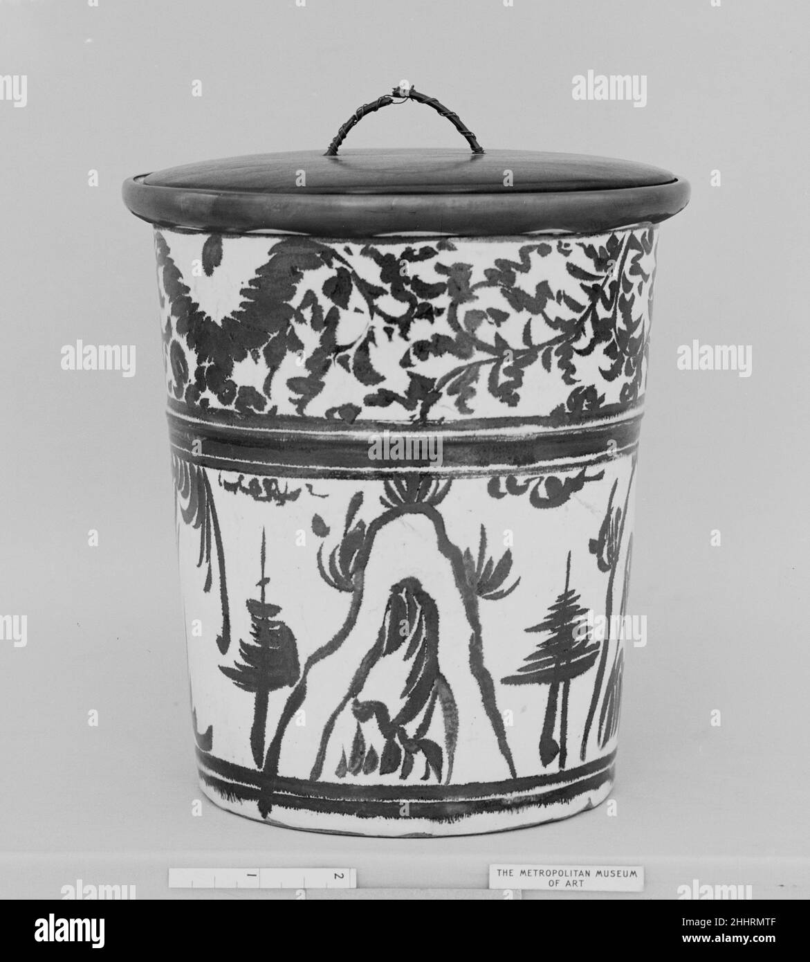 Water Pot 19th century Japan. Water Pot. Japan. 19th century. Clay decorated on a white glaze ...