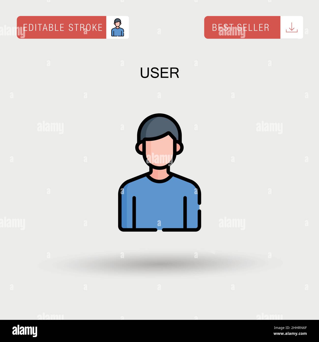 User person thin line Stock Vector Images - Alamy