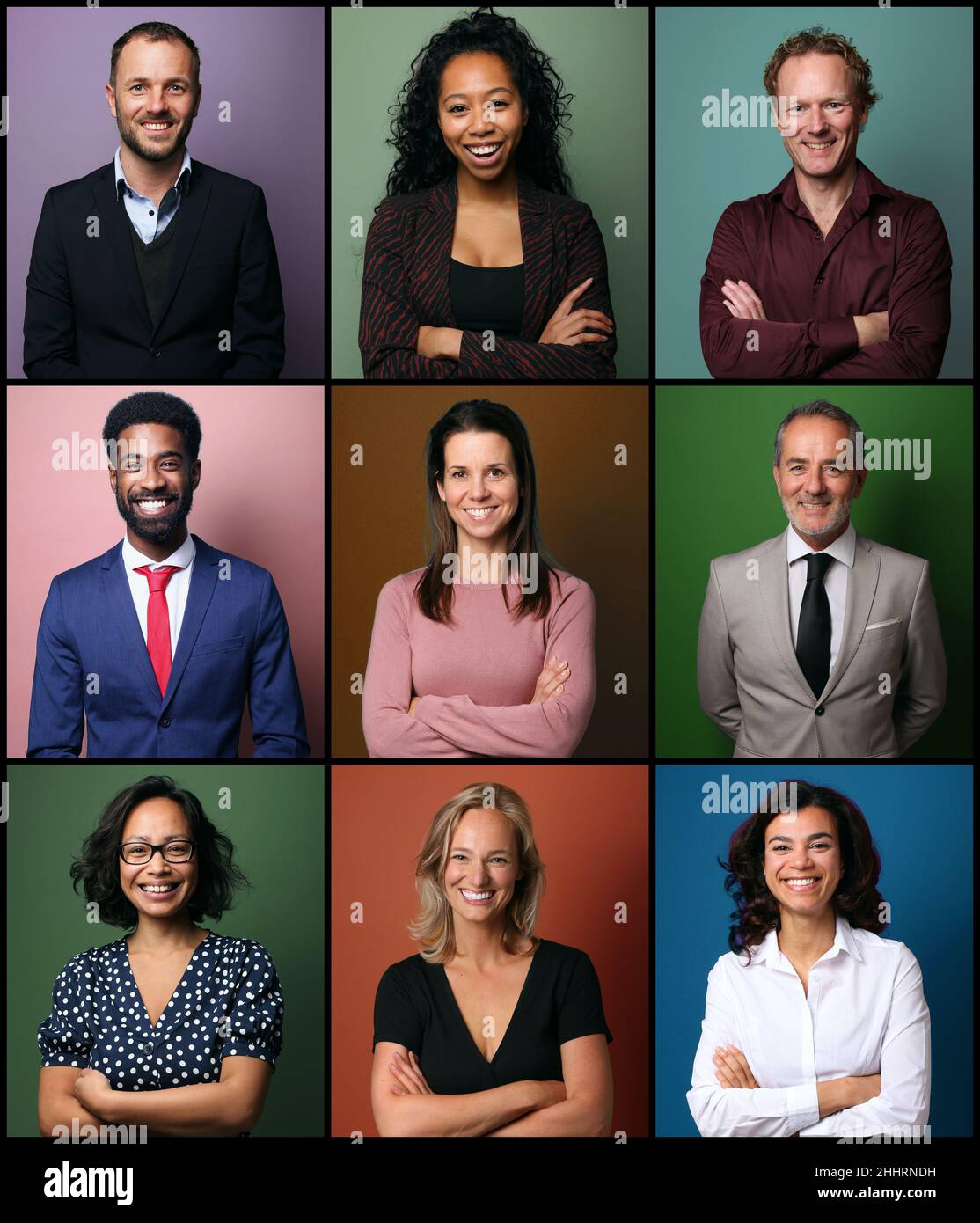 Beautiful happy people in front of a background Stock Photo - Alamy