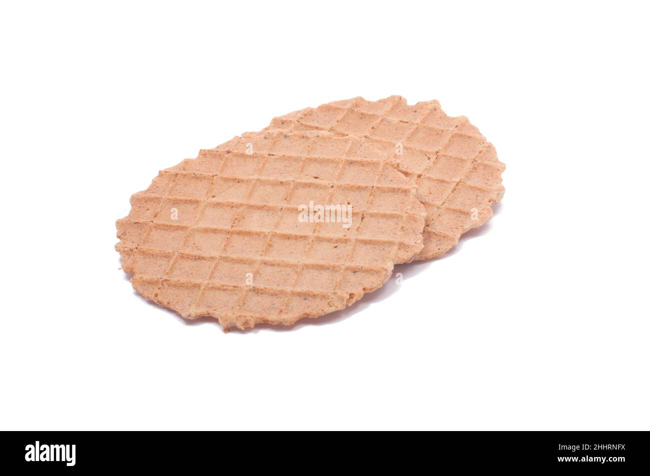 Wafers stack snack for breakfast isolated on the white Stock Photo - Alamy