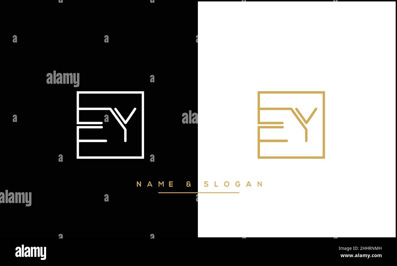 Ey initials logo hi-res stock photography and images - Alamy