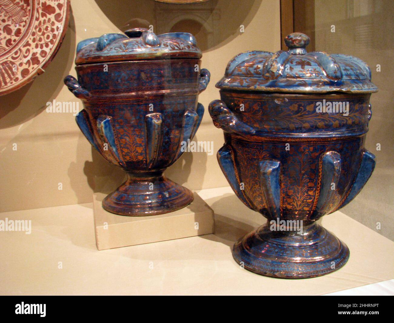 Vase with cover late 17th–early 18th century Spanish, Valencia Tin ...