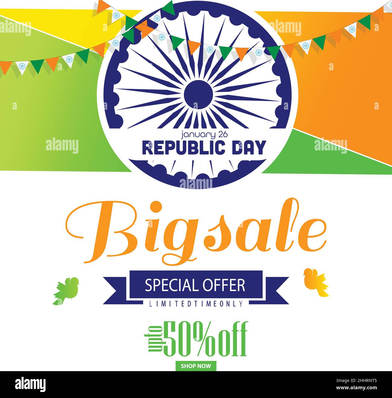 January 26, Republic Day of India Big Sales Offer with the tricolor ...
