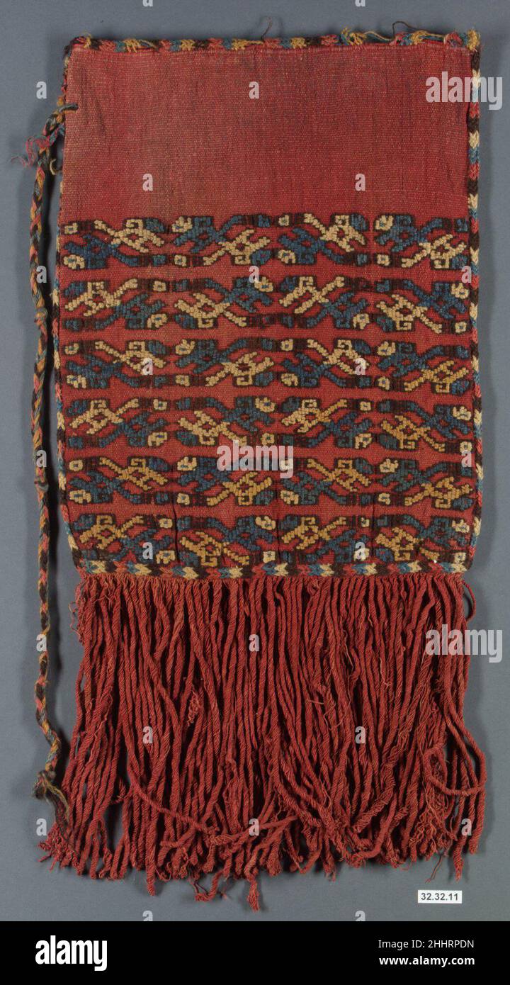 Bag 7th century Nasca. Bag. Nasca. 7th century. Camelid hair. Peru, Rio ...