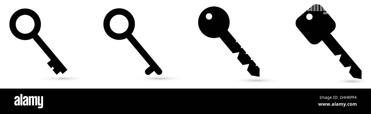 Key icon set. Lock or unlock sign. Symbol for your website design, logo ...