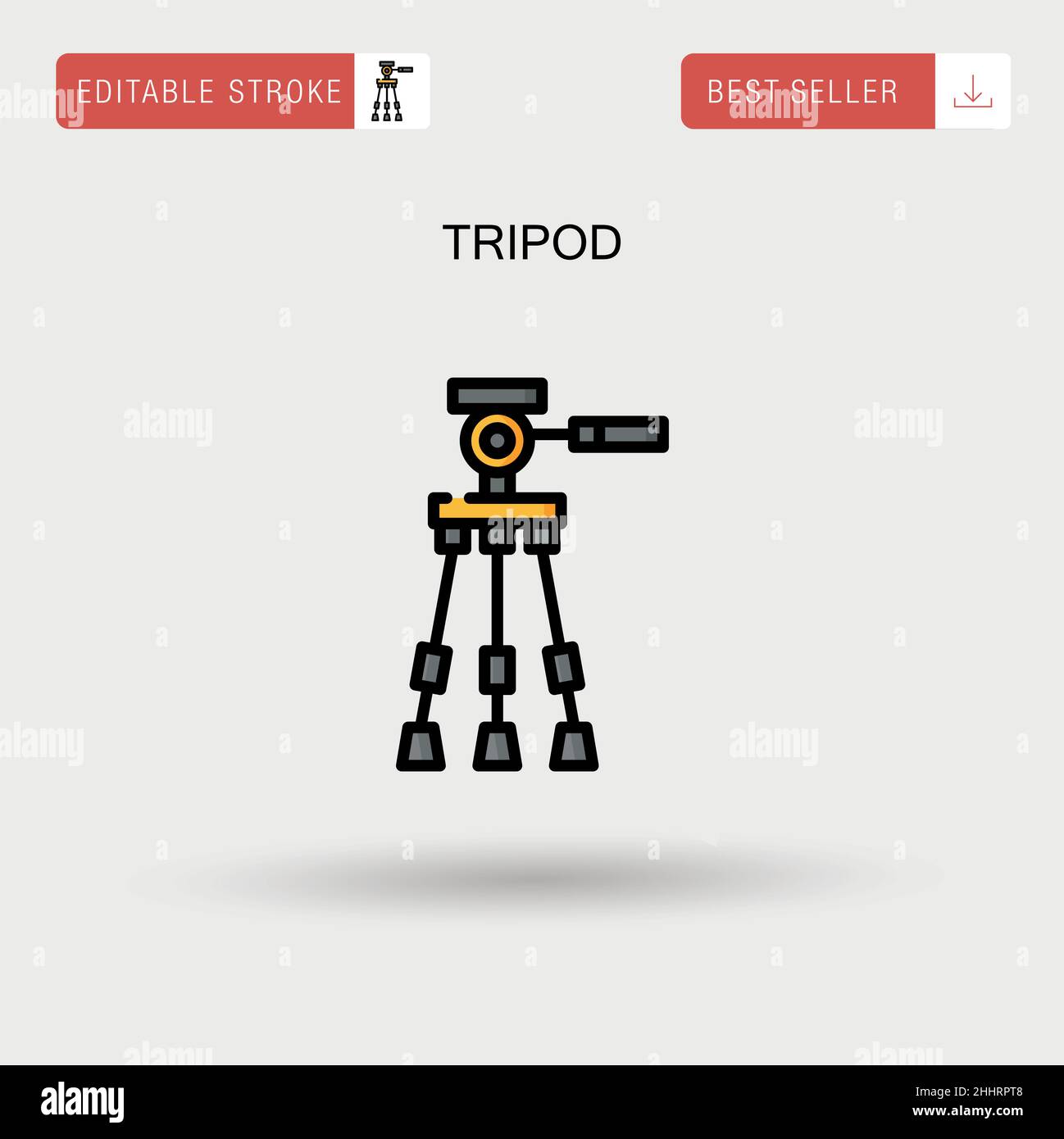 Tripod Simple vector icon Stock Vector Image & Art - Alamy